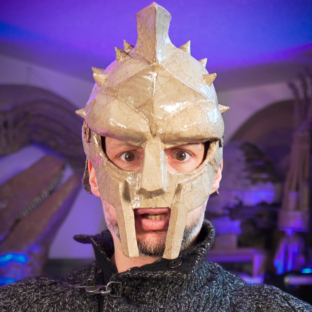 Gladiator Helmet Out of Cardboard TEMPLATES - Etsy