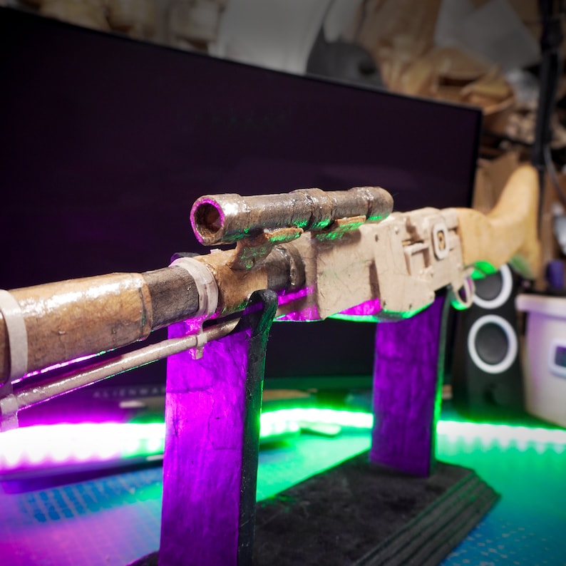 Mandalorian Rifle Out of Cardboard TEMPLATES - Etsy