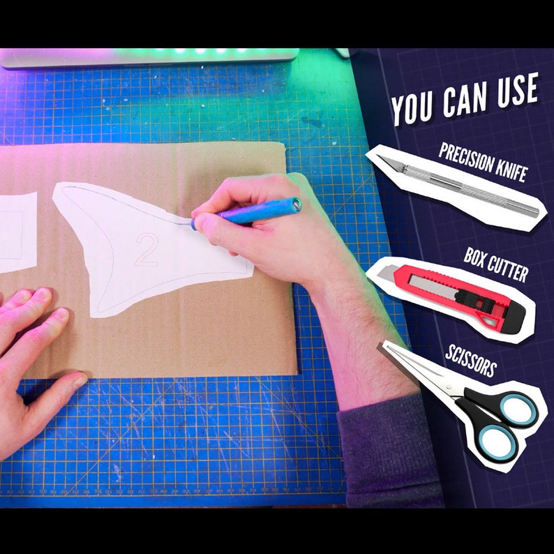 Mandalorian Rifle Out of Cardboard TEMPLATES - Etsy