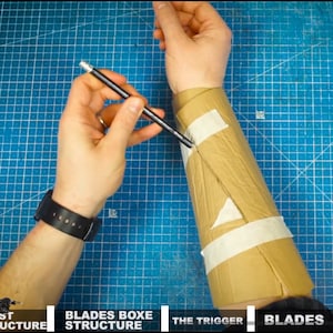 Predator Wrist Blades Out of Cardboard TEMPLATES - Etsy