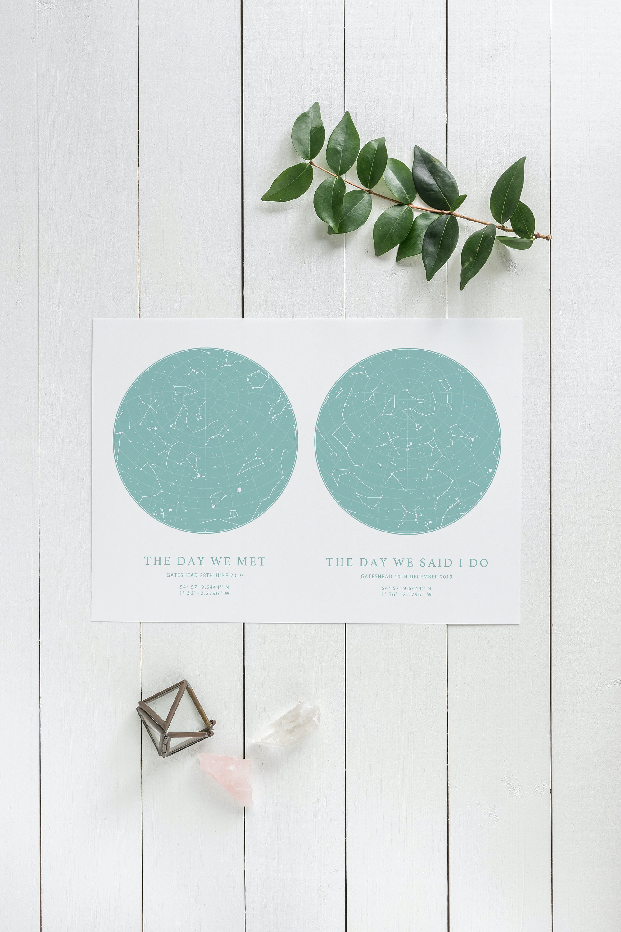 Double Sky Map Wall Print Night Sky Map Star Trail Print - Etsy UK