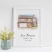 Custom Watercolour Home Print, First Home, Our Home, Custom Home Print ...