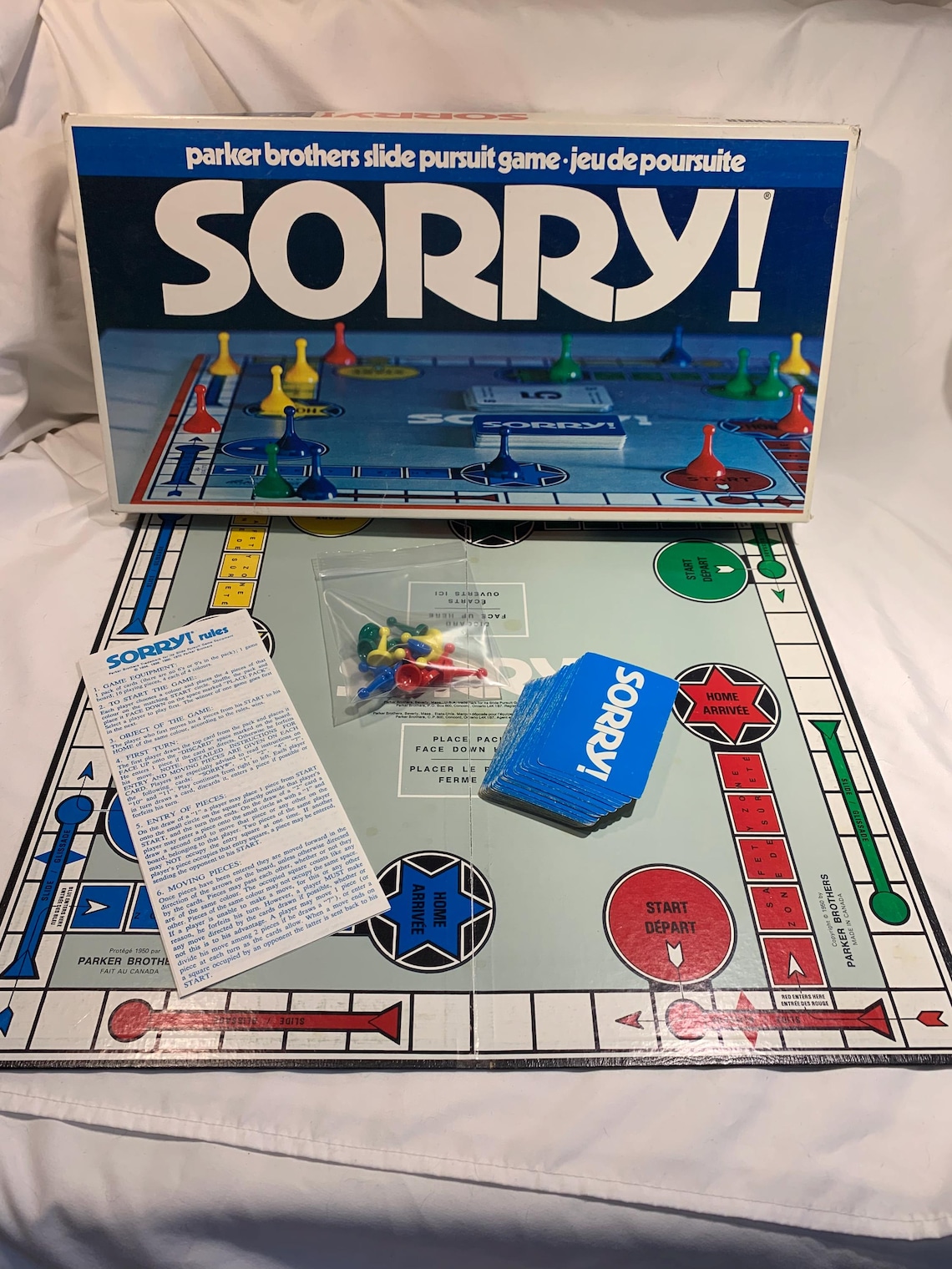 1972 Sorry Board Game Complete - Etsy