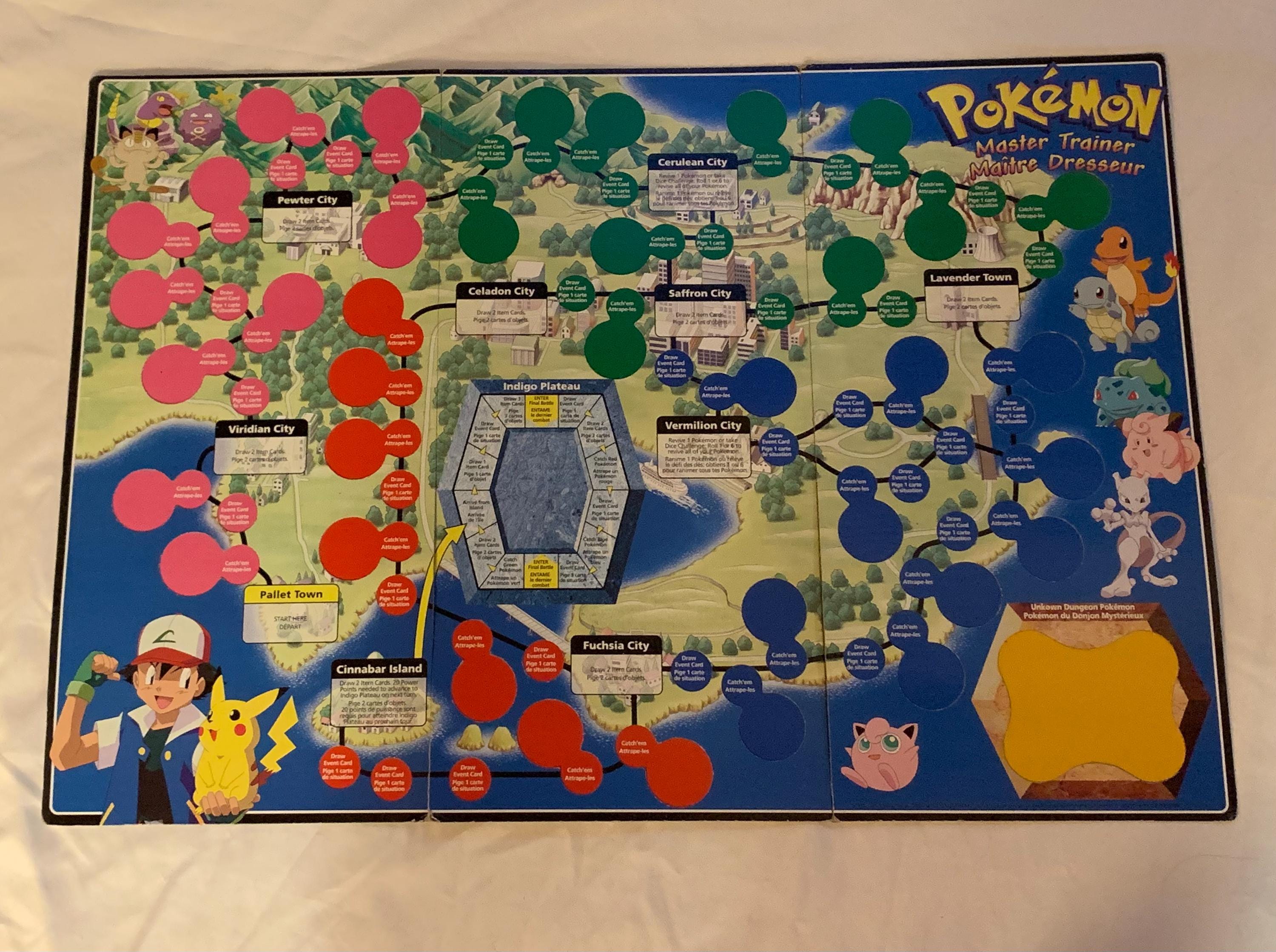 1999 POKÉMON Master Trainer Board Game by Milton Bradley - Etsy