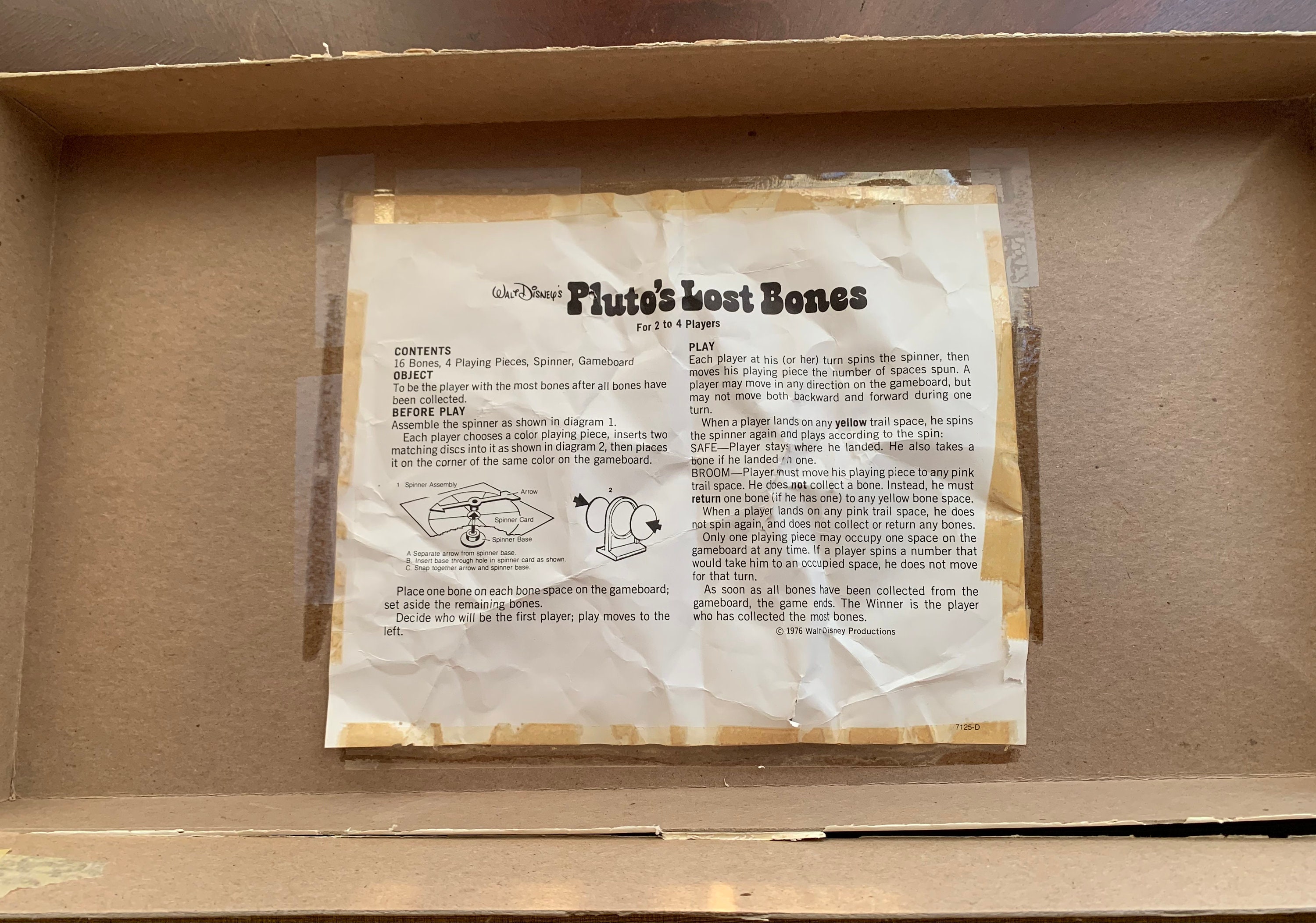 1976 Disneys Plutos Lost Bones Board Game - Etsy