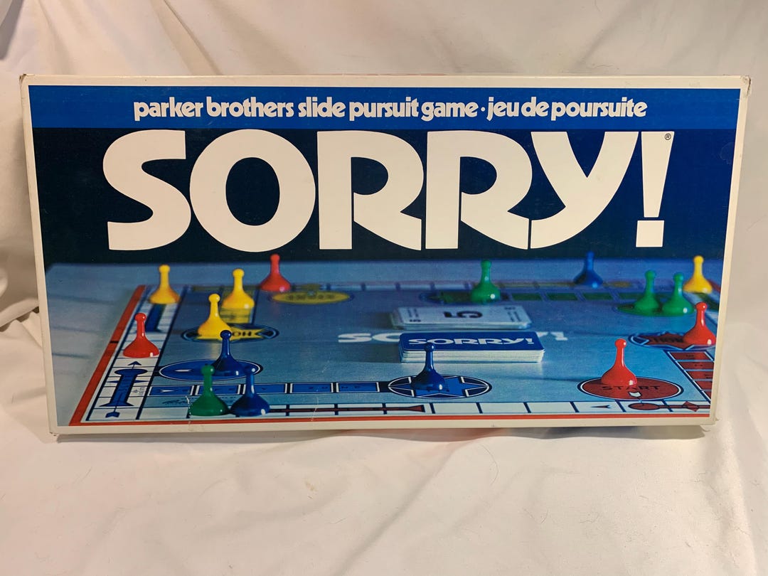 1972 Sorry Board Game Complete - Etsy