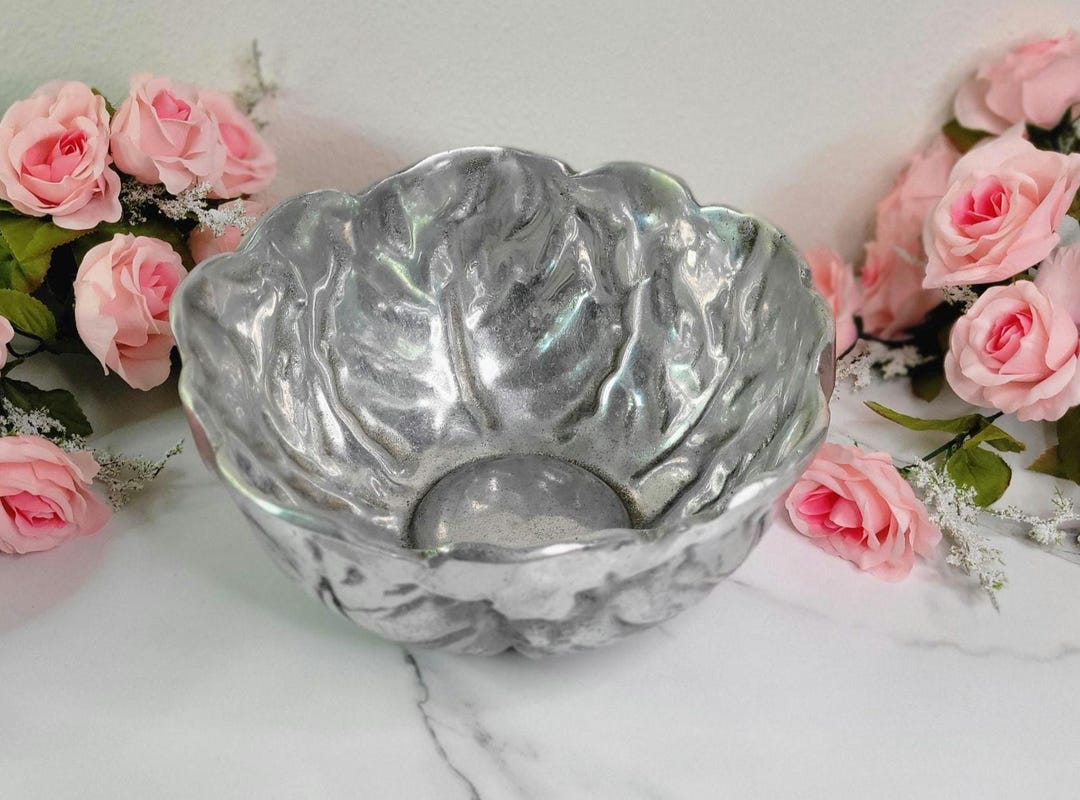 Vintage Large Cast Aluminum Cabbage Head Bowl - 11.5" - Etsy