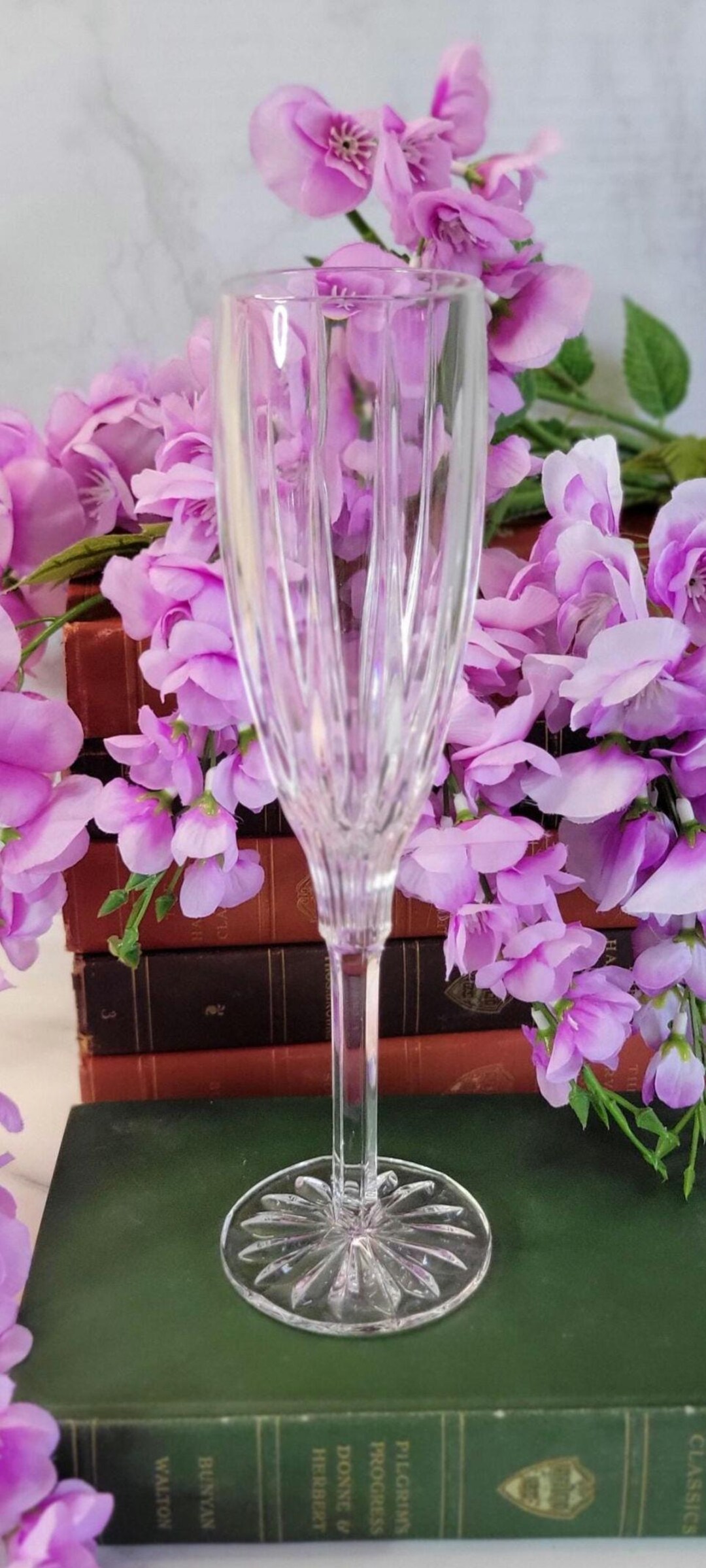 Crystal Champagne Flute - Sundance by Gorham Crystal - Etsy