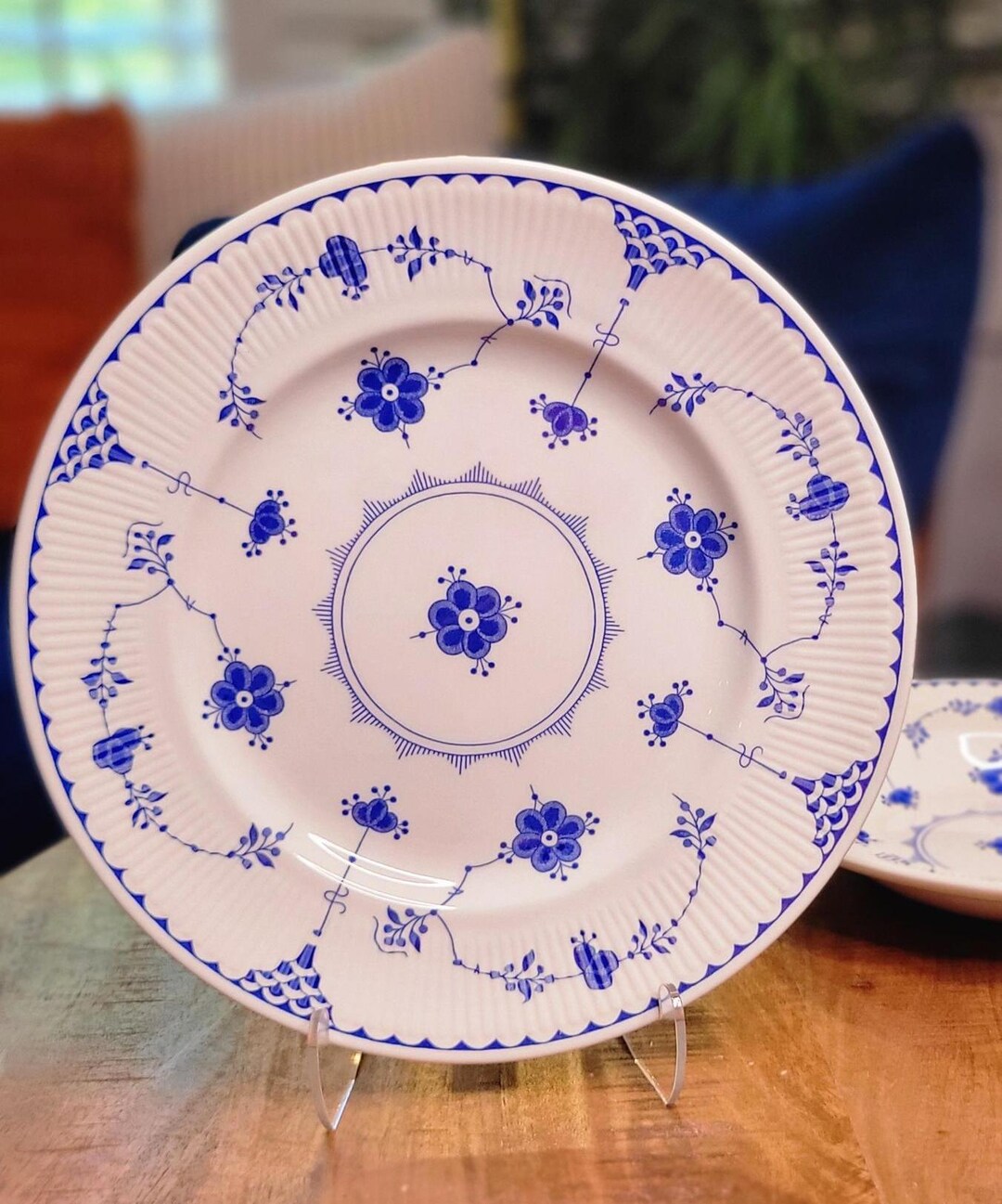 Rare "denmark Blue" Dinner Plate - Mason's Ironstone- Made in England ...