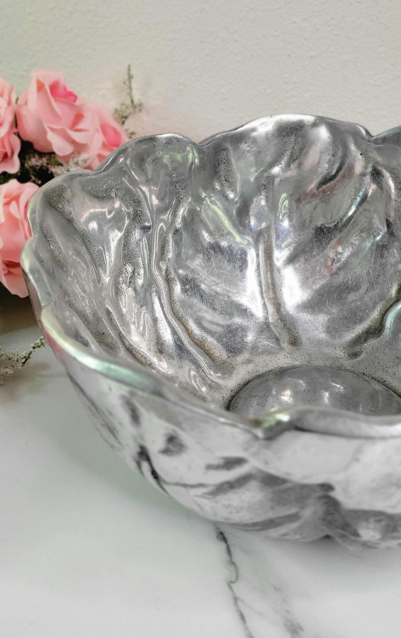 Vintage Large Cast Aluminum Cabbage Head Bowl - 11.5" - Etsy