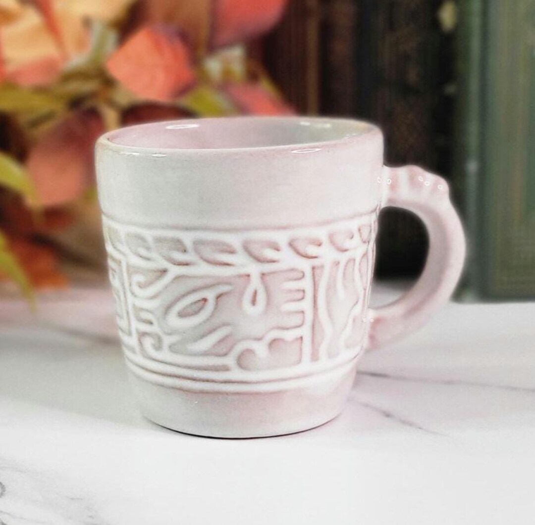 Vintage Frankoma Mayan Aztec White Sand 7C Coffee Cup/mug - Etsy