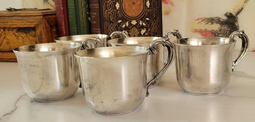 Silverplate Punch Cups - Vintage Sheridan- Set of 5 - Etsy