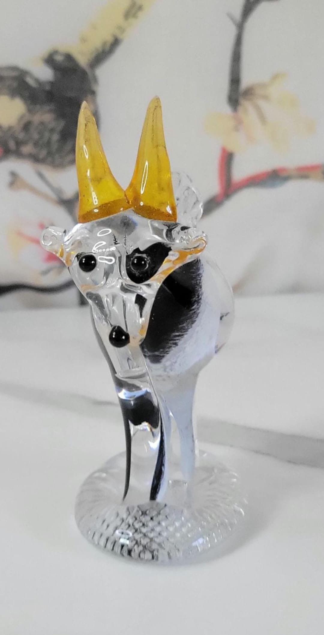 Art Glass Goat Figurine - Etsy