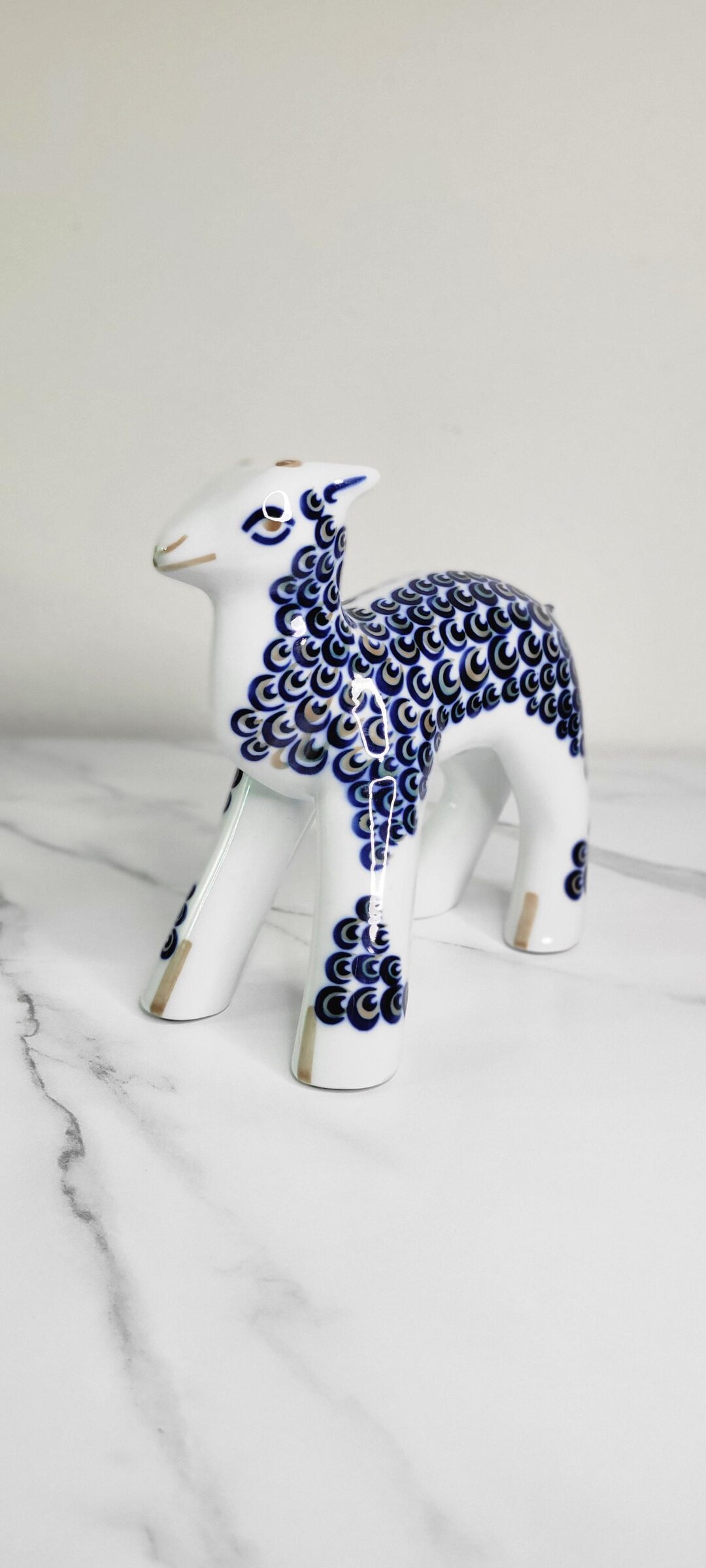 Rare Vintage Sargadelos Porcelain Sheep Figurine - Made in Spain - 7 ...