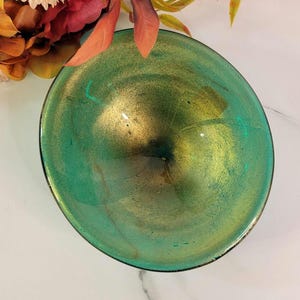 Vintage Gold Gilt Green Murano Glass Bowl - by Pauly & Co - Etsy