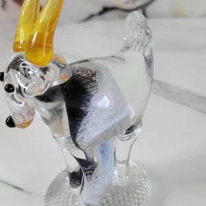 Art Glass Goat Figurine - Etsy