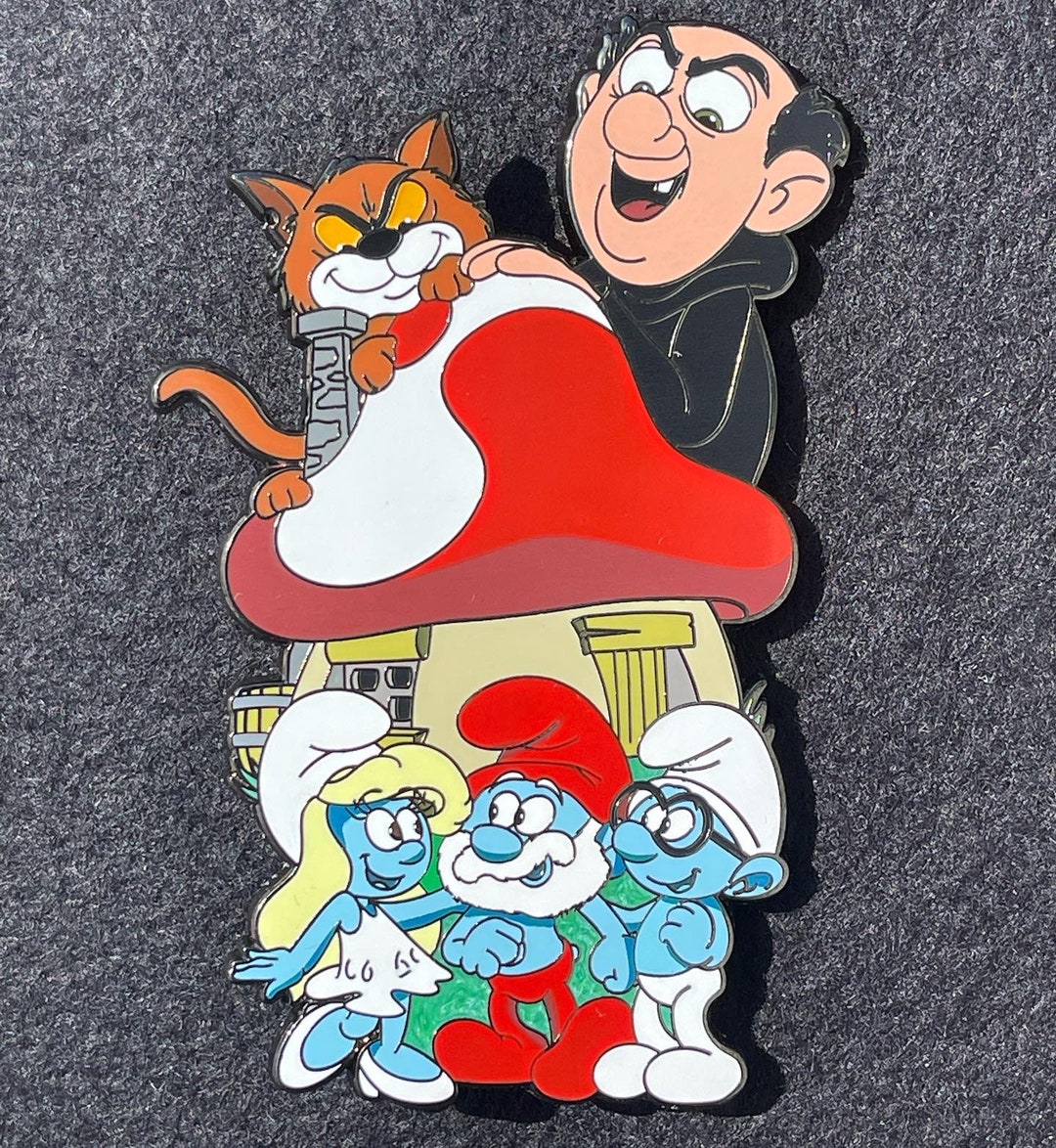 FINAL 3 Smurfs 3.5” Fantasy Inspired Hard Enamel Pin - Etsy