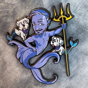 3” Merman & His Sidekicks Fantasy Hard Enamel Pin LE25 - Etsy