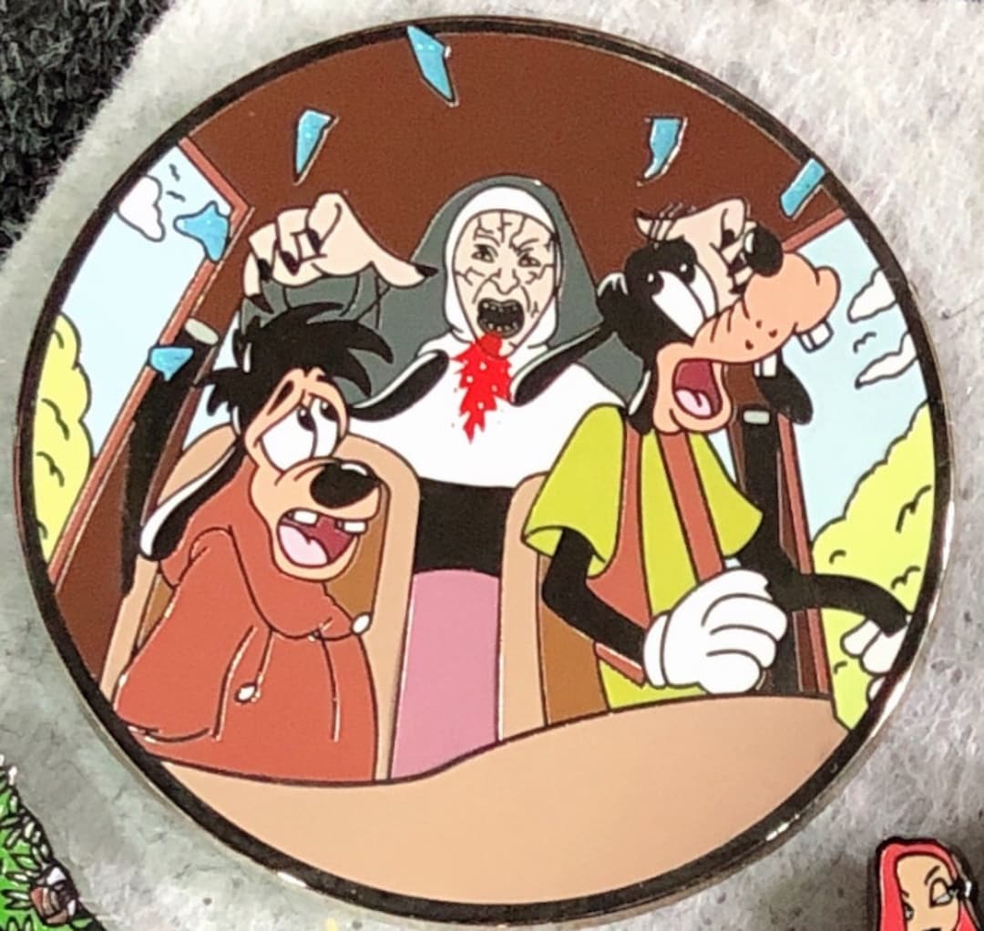Fantasy Disney Horror Mashup Enamel Pin Featuring A Goofy Movie and ...
