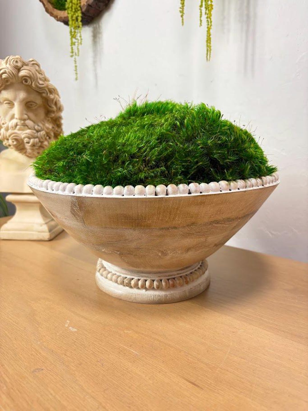 Moss Bowl / Centerpiece / Moss Art / Centerpiece With Preserved Moss ...