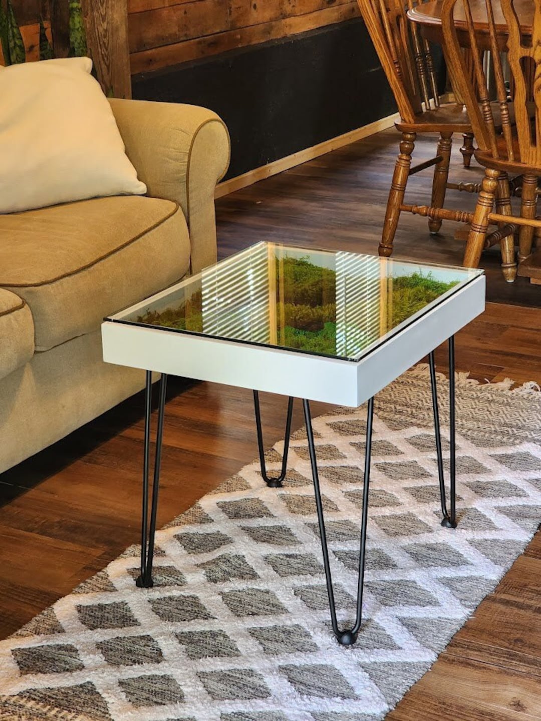 Moss Garden Coffe Table,furniture With Preserved Moss,moss Tables ...