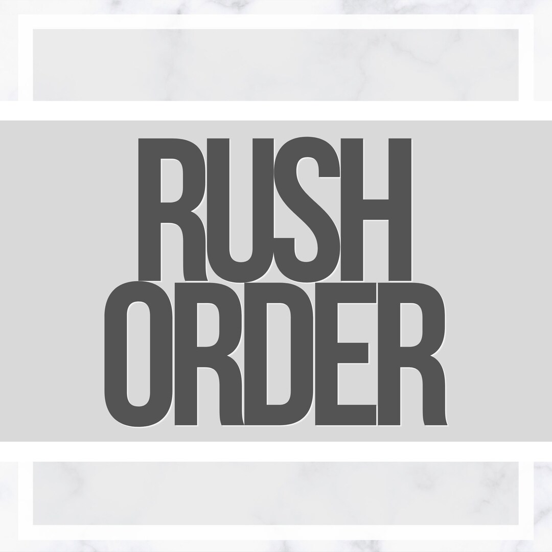 Rush Your Order Early Completion Rush Delivery Fast Completion - Etsy