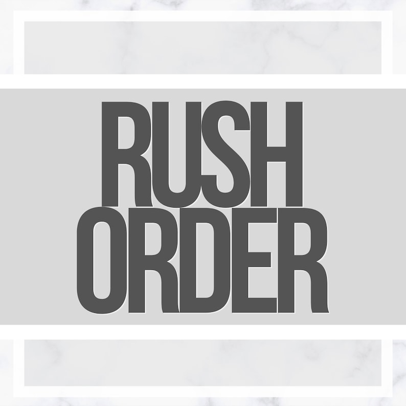 Rush Your Order Early Completion Rush Delivery Fast Completion - Etsy