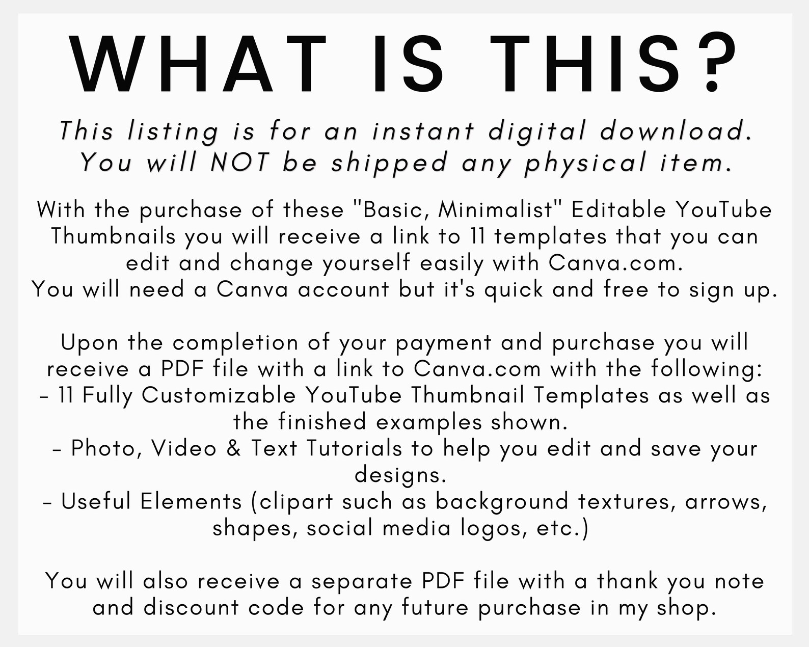 Basic Youtube Thumbnails - Editable Youtube Thumbnails - Youtube ...