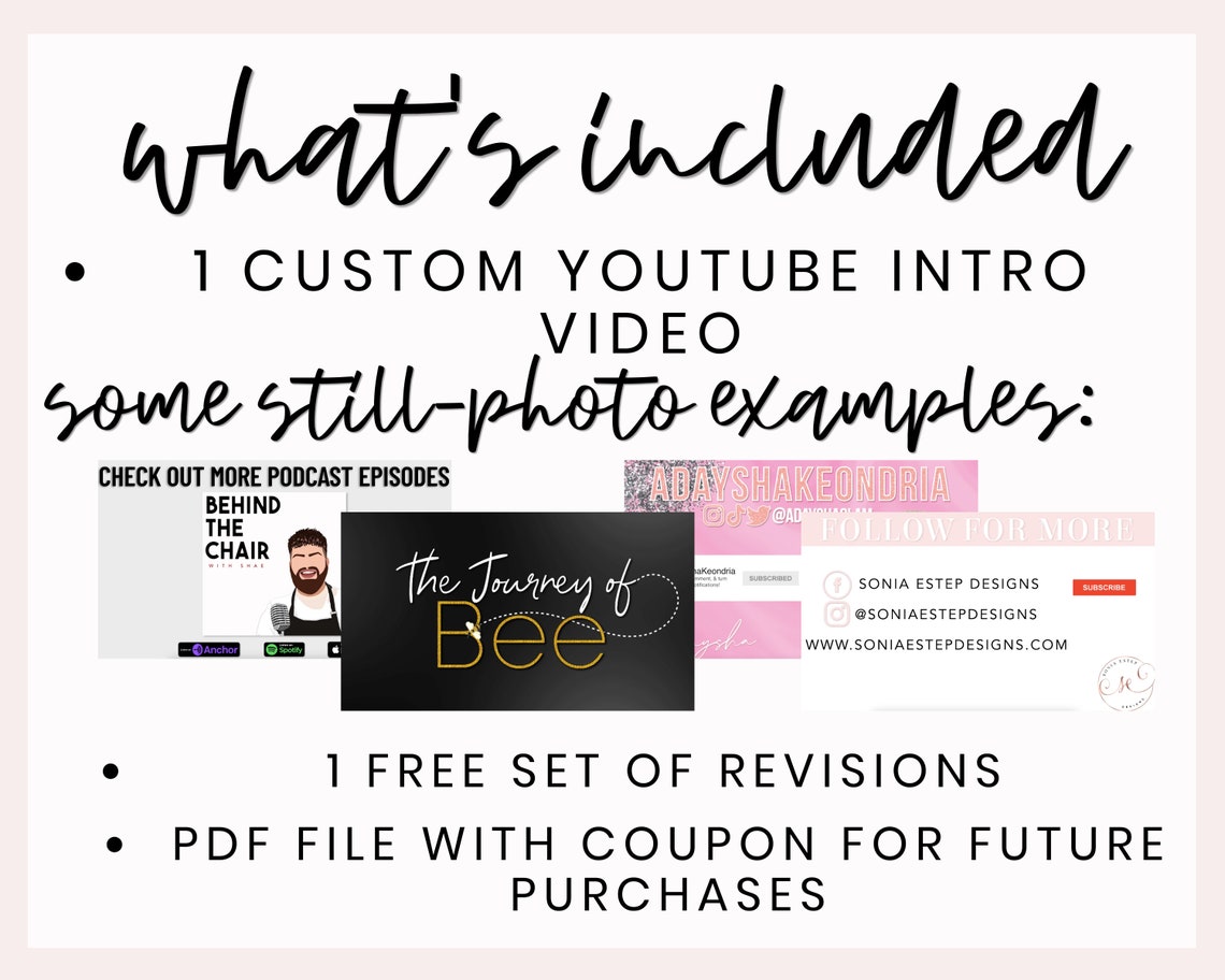 Custom Youtube Intro Youtube Intro Video Custom Intro - Etsy