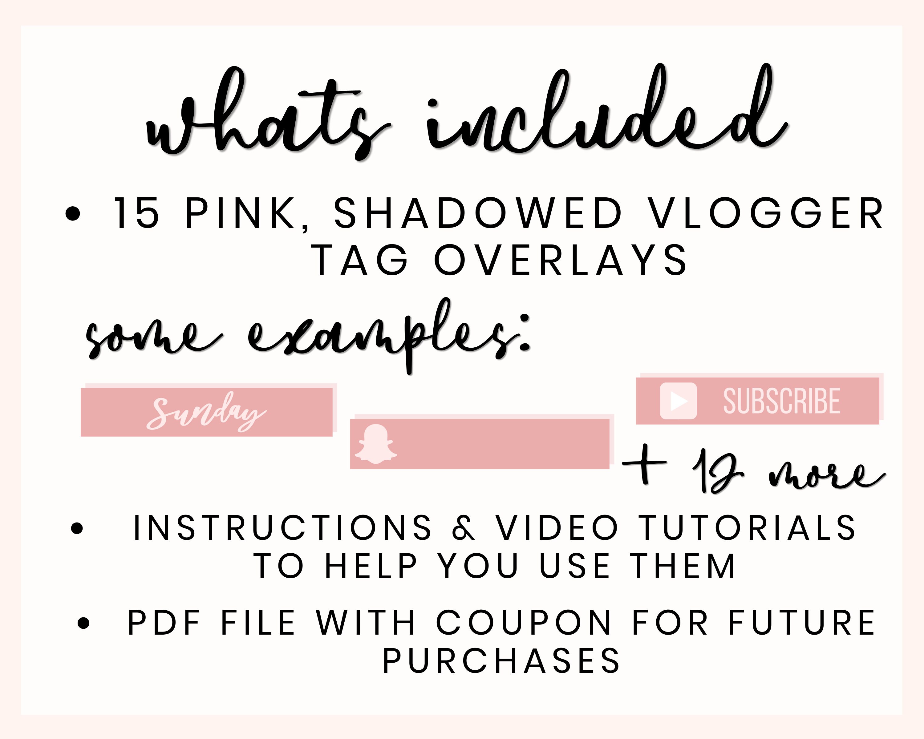 Youtube Video Overlay - Youtube Button - Youtube Vlogger Tag - Youtube ...