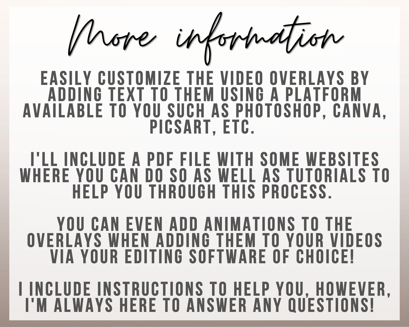 Youtube Video Overlays Transparent Video Overlays - Etsy