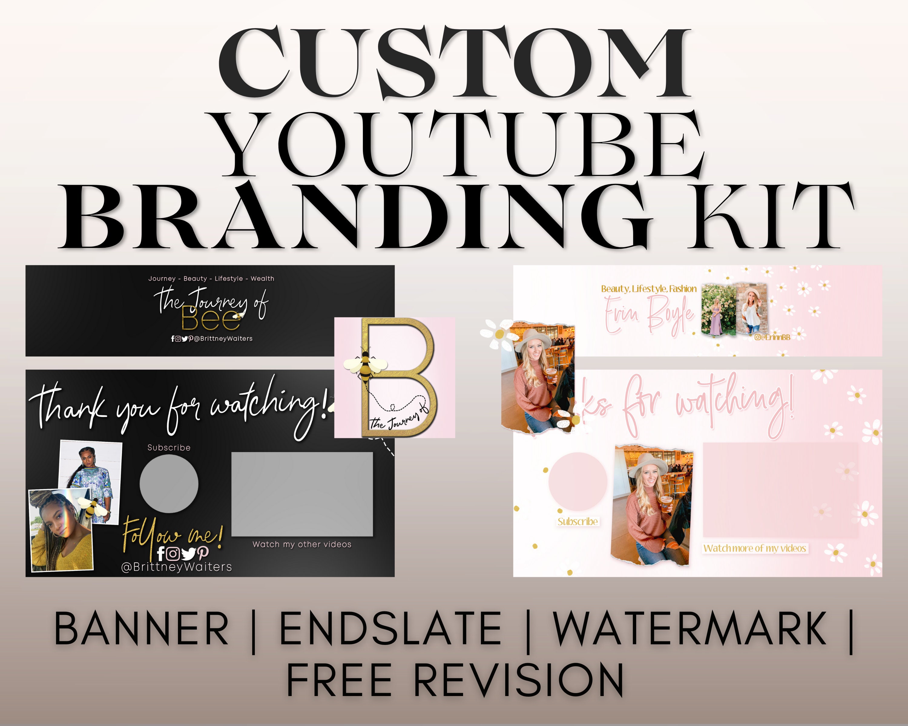 Custom Youtube Branding - Custom Youtube Banner - Custom Youtube ...