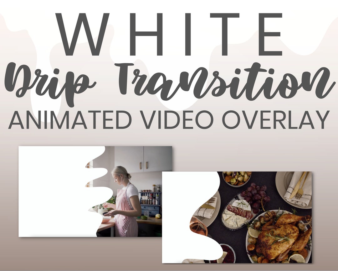 White Drip Transition - White Video Transition - White Drip Overlay ...