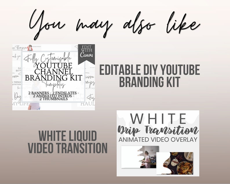 Youtube Video Overlays Transparent Video Overlays - Etsy