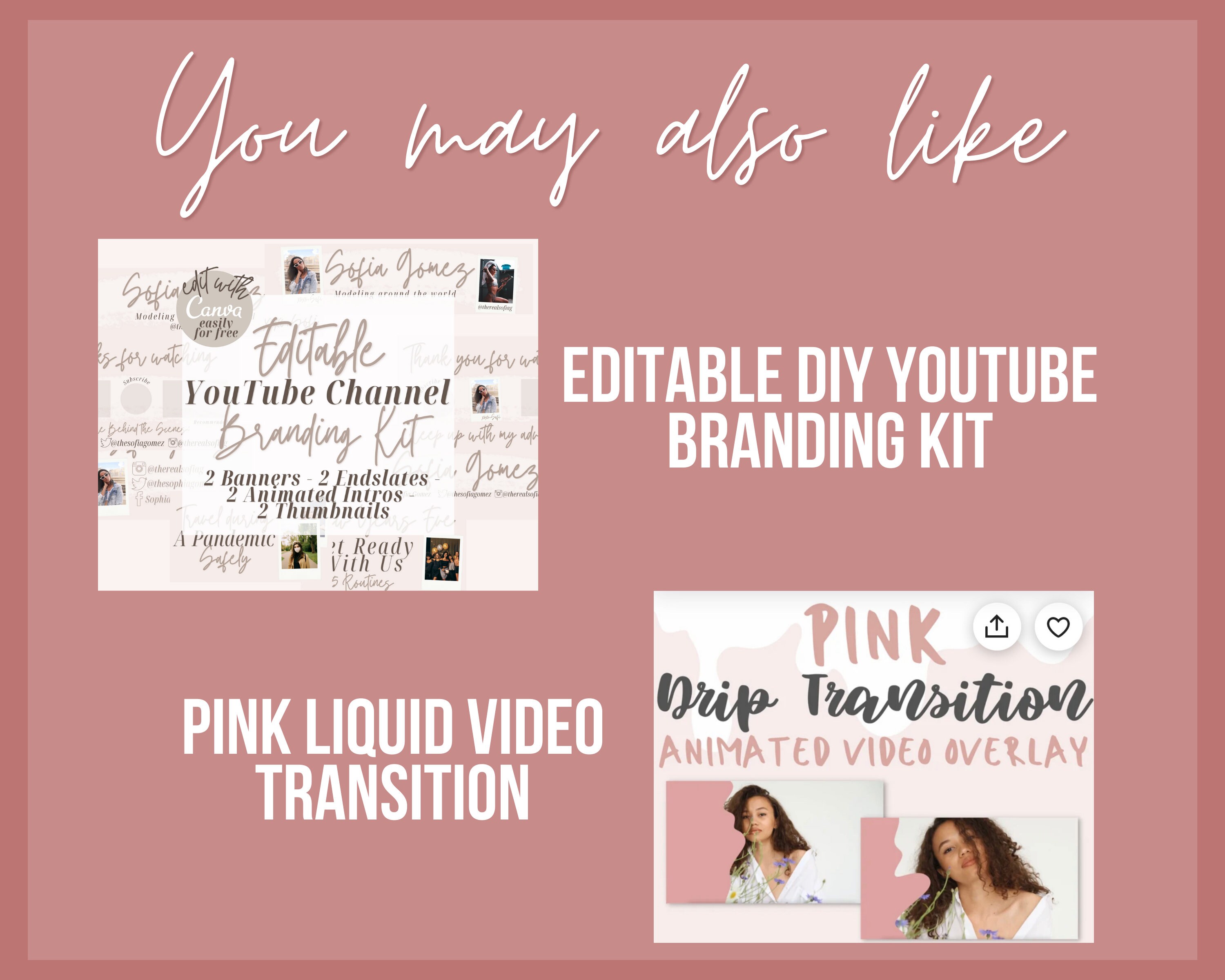 Pink Youtube Subscribe Button Animation - Animated Video Overlay ...