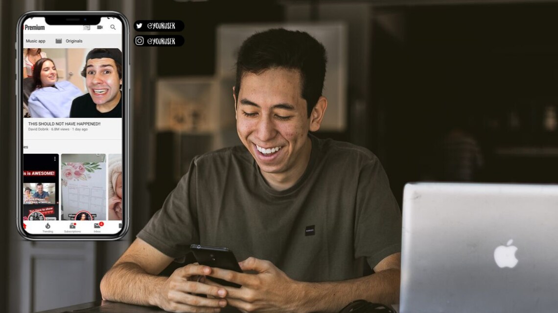 Custom Video Overlay Vlog Graphic Video Graphics Youtube | Etsy