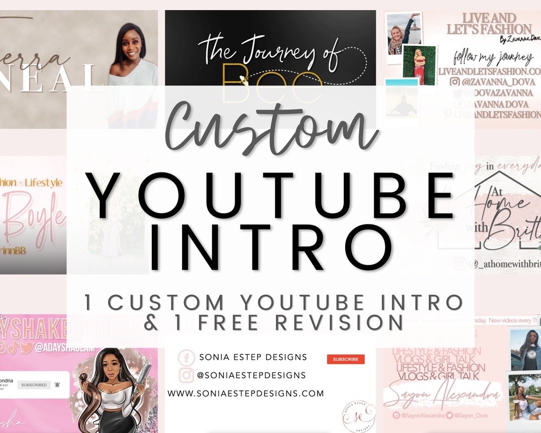 Custom Youtube Intro - Youtube Intro Video - Custom Intro - Youtube ...