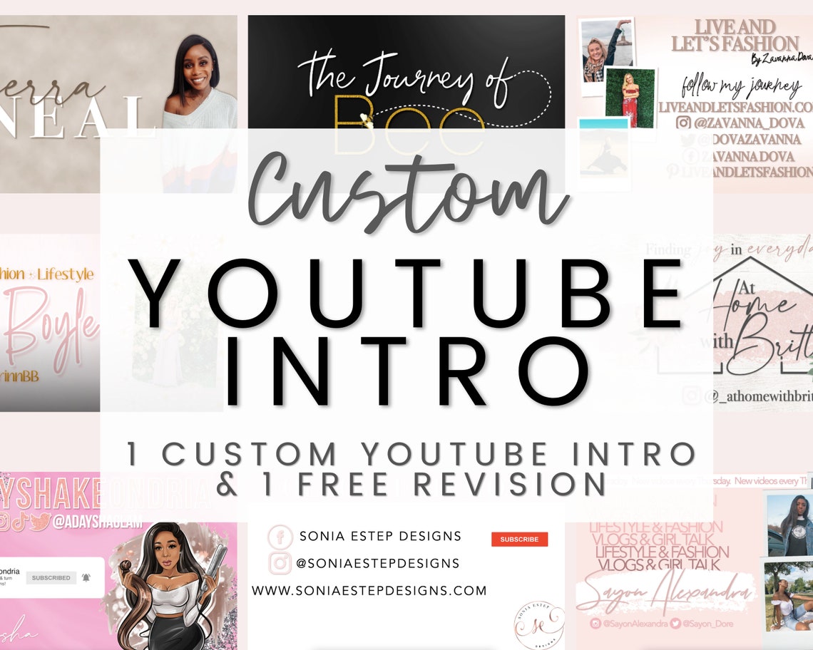 Custom Youtube Intro - Youtube Intro Video - Custom Intro - Youtube ...