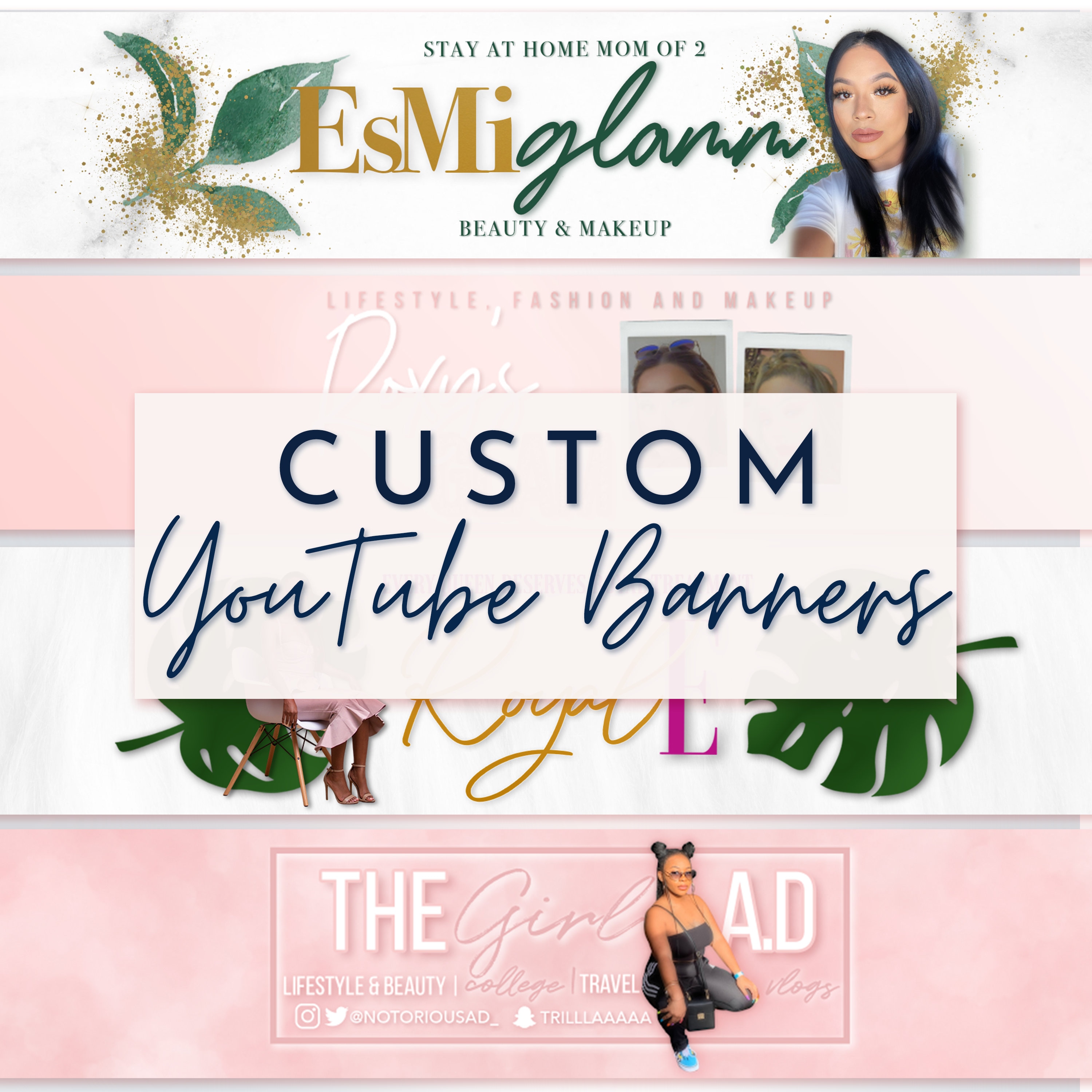 Custom Youtube Banner - Youtube Channel Art - Youtube Banner - Youtube ...