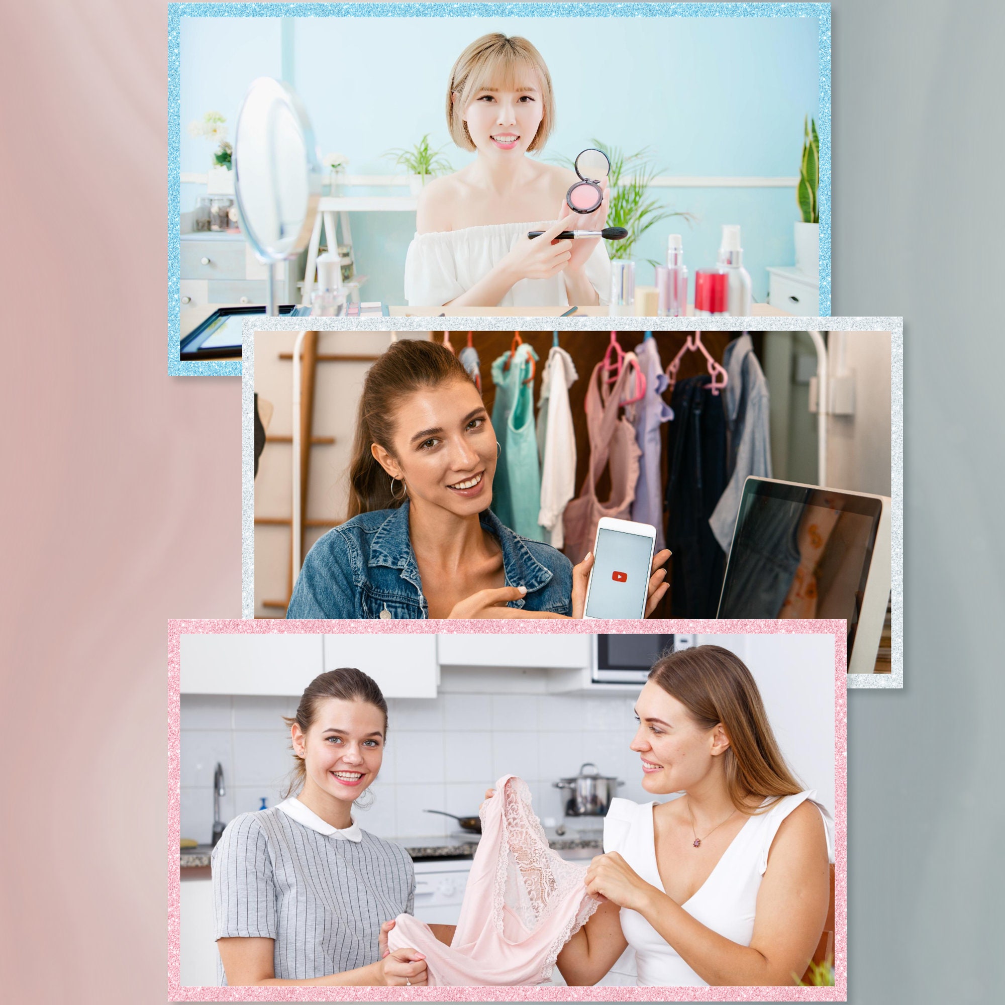 Glitter Video Borders Youtube Video Border Video Editing Youtube ...