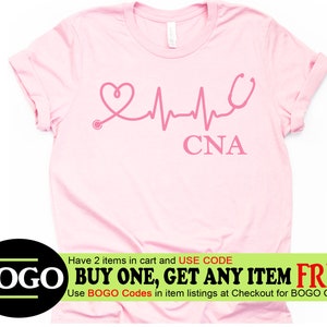CNA Healthcare UNISEX Pink Awareness Shirt Medical Profession ...