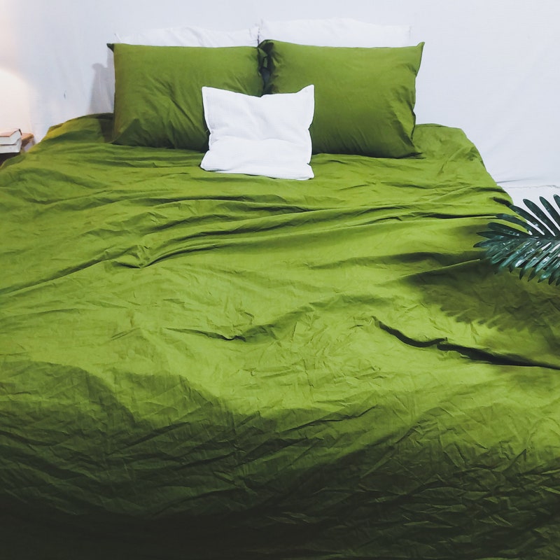 Green Bedding - Etsy