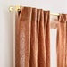 Rust Washed Linen Long Curtain/2 Panels Solid Farmhouse and Modern ...