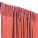 Rust Washed Linen Curtain Panel Set, Farmhouse Style - Etsy