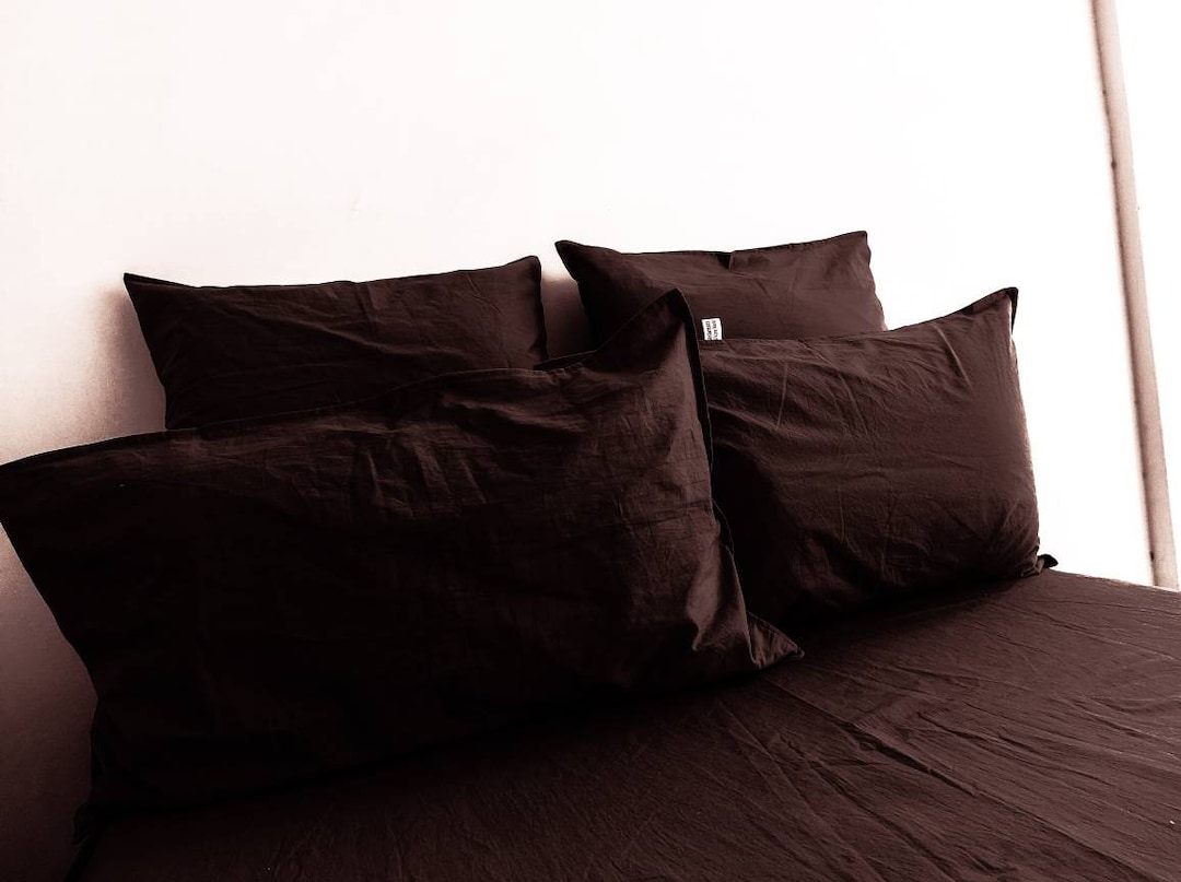 Linen 100% Pure Duvet Cover -dark Brown Duvet Cover Set-brown Duvet ...