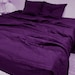 Linen 100% Violet Sheet Set /violet Bedding Set / Linen Bedding Set / 1 ...