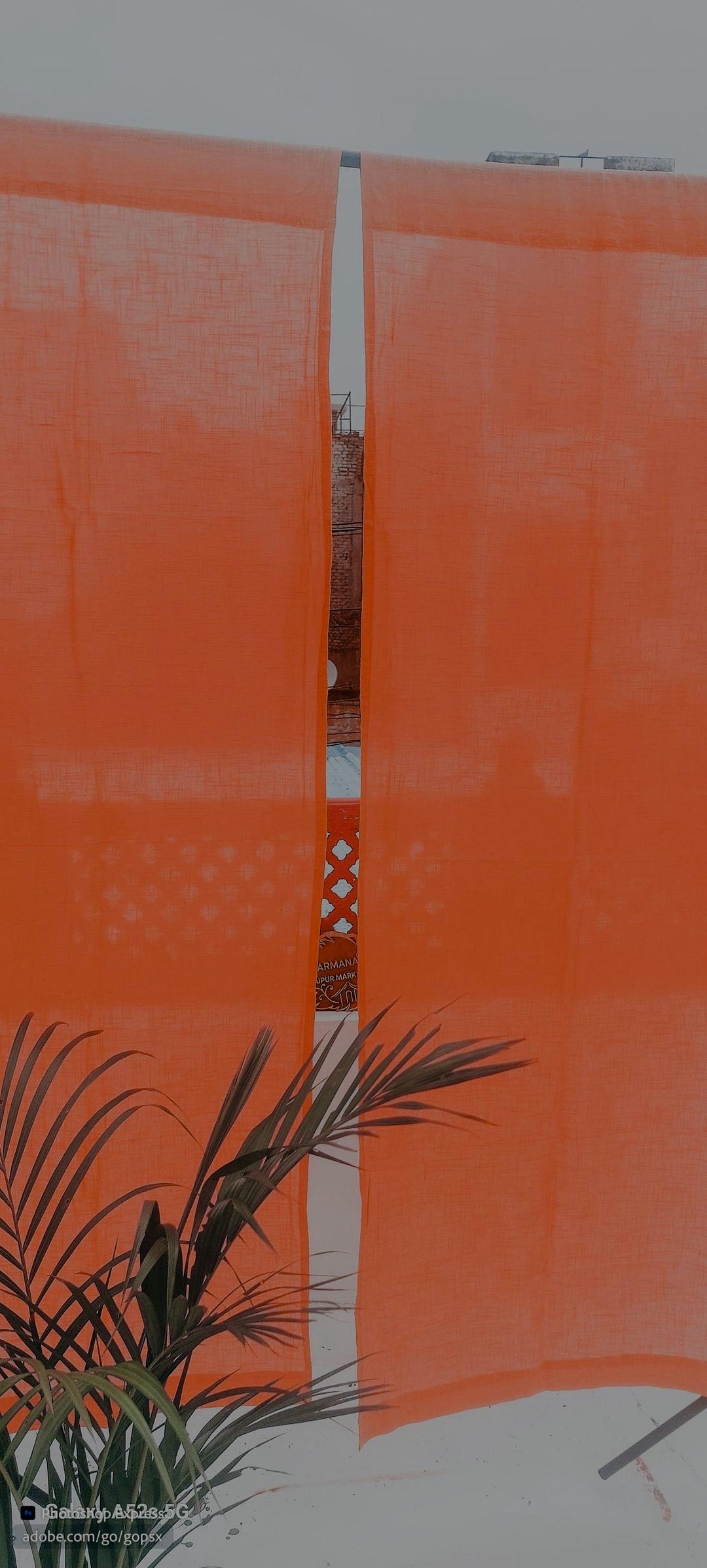 Rust Washed Linen Long Curtain/2 Panels Solid Farmhouse and Modern ...