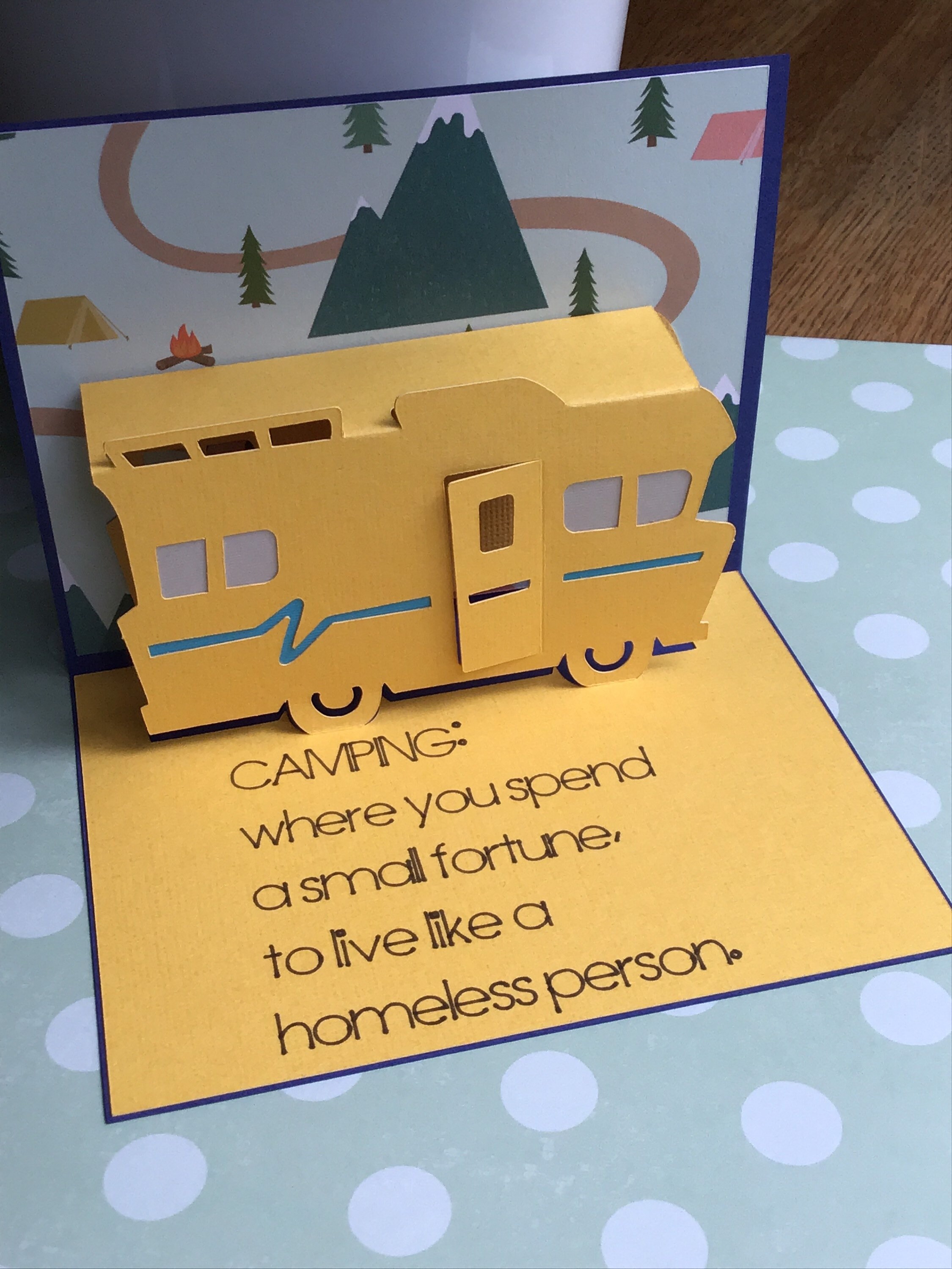 Congratulations Cards Paper & Party Supplies Paper RV Retirement pop up ...