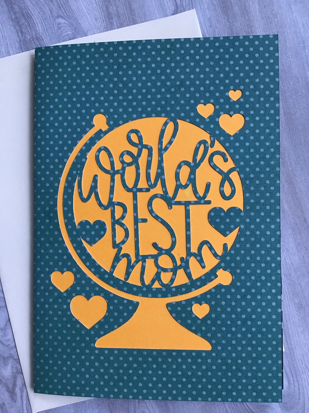 Worlds Best Mom Trophy Award Mothers Day Card / Worlds Best - Etsy