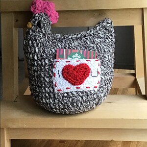 Crochet Valentine Chicken Gift Card Holder, Plush Toy - Etsy